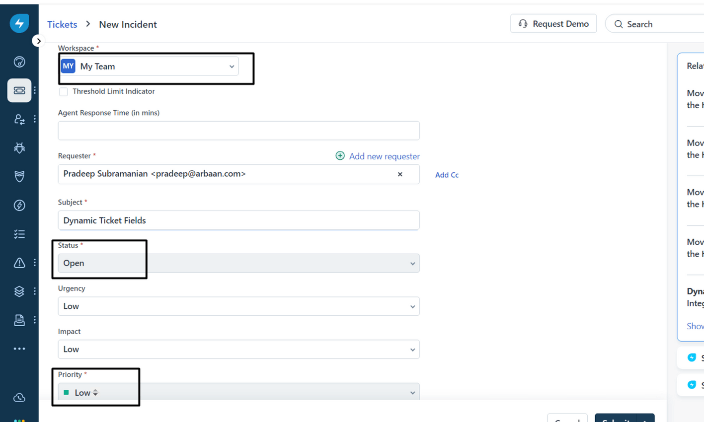 Freshservice Dynamic Ticket Fields Integration | Freshworks Marketplace